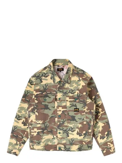 STAN RAY Woodland Camo Lined Trucker Jacket - Woodland Dpm Duck