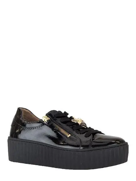 Gabor Bee Platform Sneakers - Black