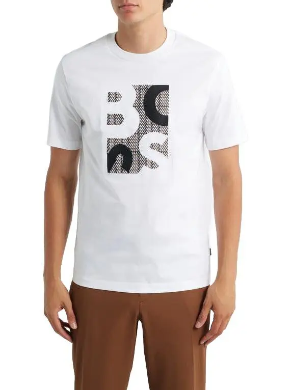 BOSS H-thompson Graphic T-shirt - White