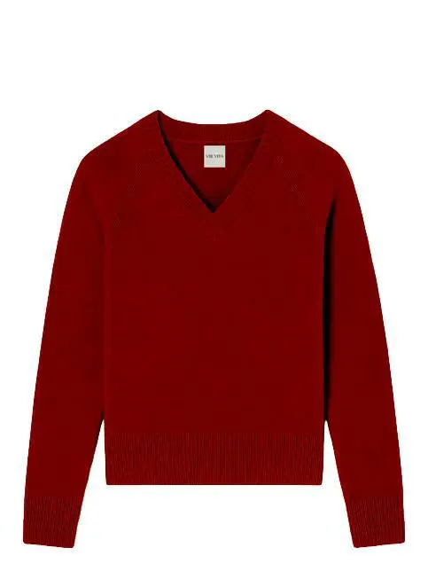 VIR VITA Amalia Cashmere Sweater - Cherry