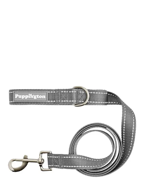 PUPPINGTON Reflective Leash - Charcoal Gray