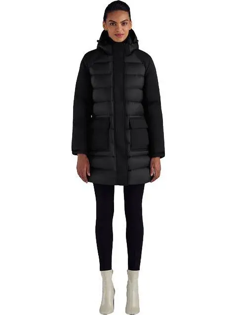 TRIPLE F.A.T. GOOSE Askya Two-tone Puffer Down Parka - Black