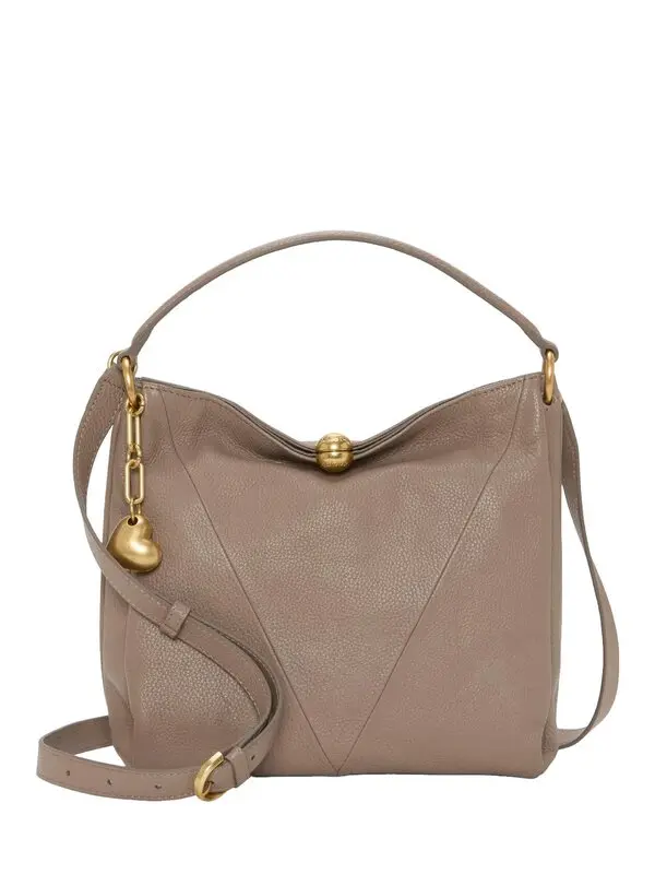 Vince Camuto Medna Leather Shoulder Bag - Beige