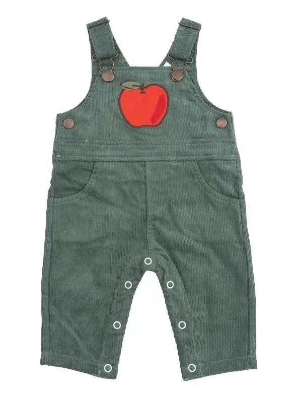 ANGEL DEAR Classic Corduroy Overalls - Dark Ivy