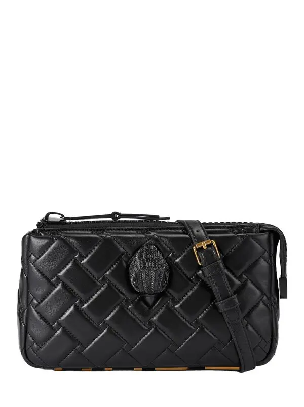 Kurt Geiger Kensington Quilted Leather Crossbody Bag - Black