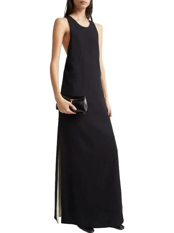 TOTÊME Racerback Maxi Dress - Black