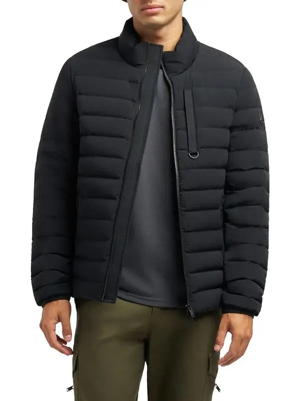 Moose Knuckles Laki Water Repellent Quilted Down Jacket - Black