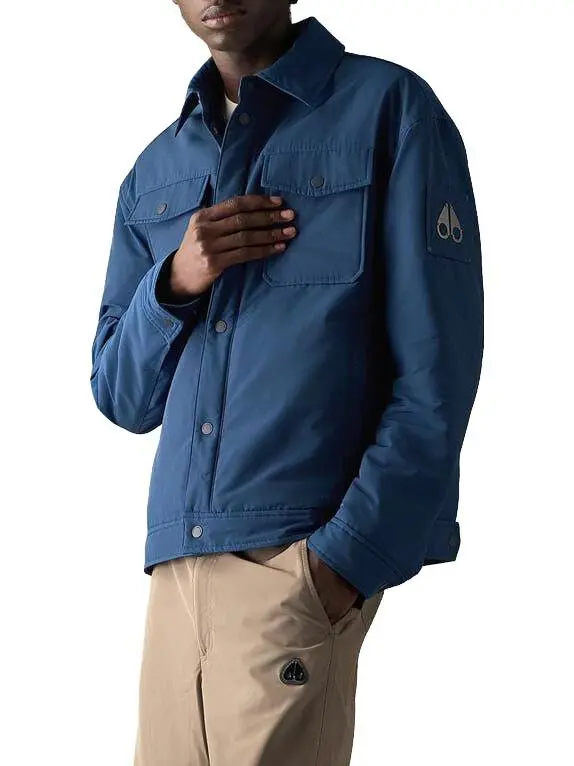 Moose Knuckles Jacque Bunny Water-resistant Faux-fur Lined Shirt Jacket - Nightfall