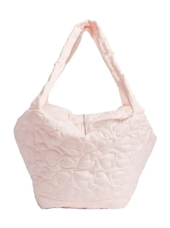 Bp. Quilted Heart Tote - Pink