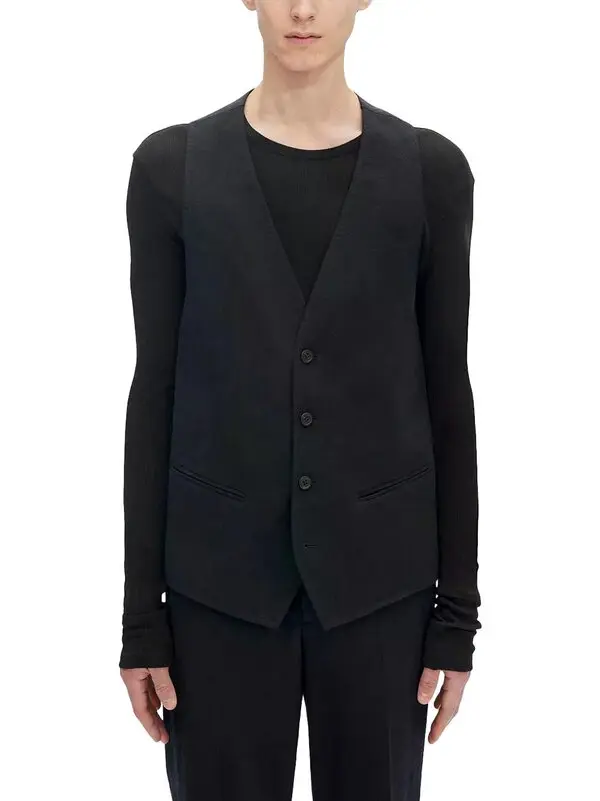 ANN DEMEULEMEESTER Juikko Classic Waistcoat - Black