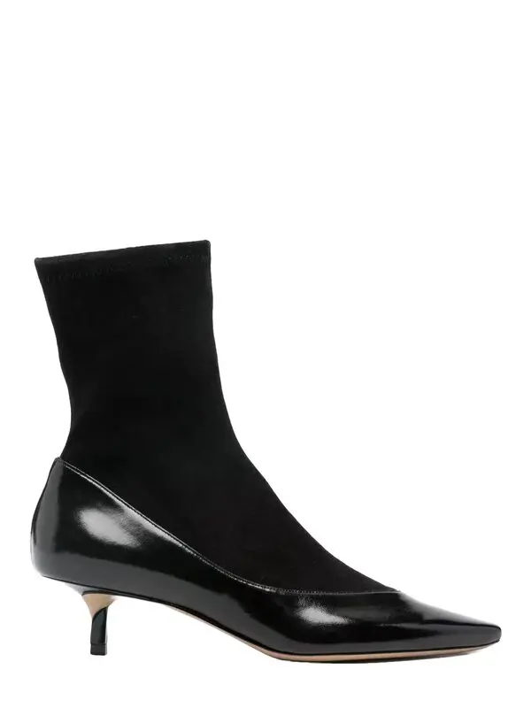 Jacquemus The Tourni Pumped Ankle Boots - Black
