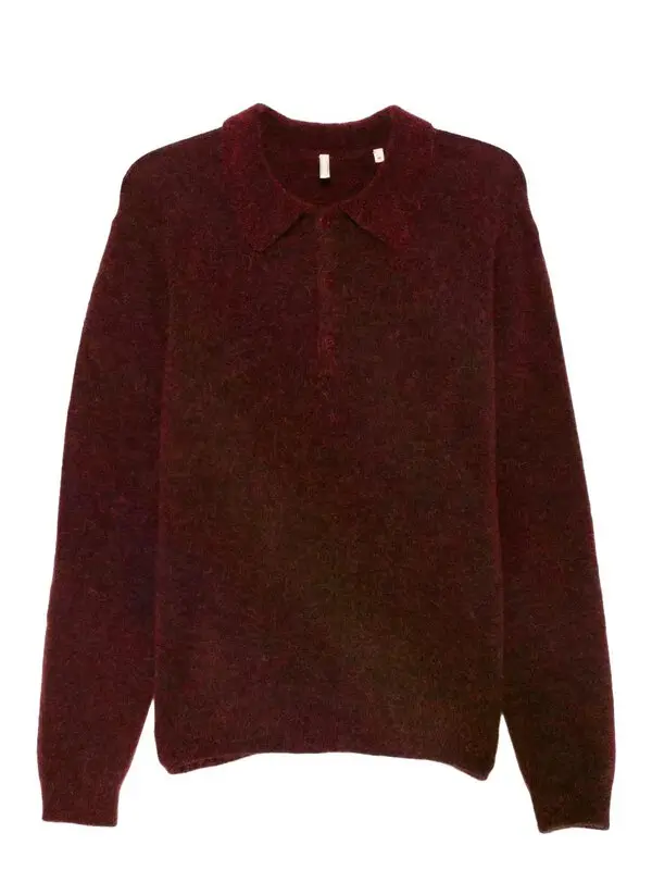 SUNFLOWER Long-sleeve Polo Shirt - Red