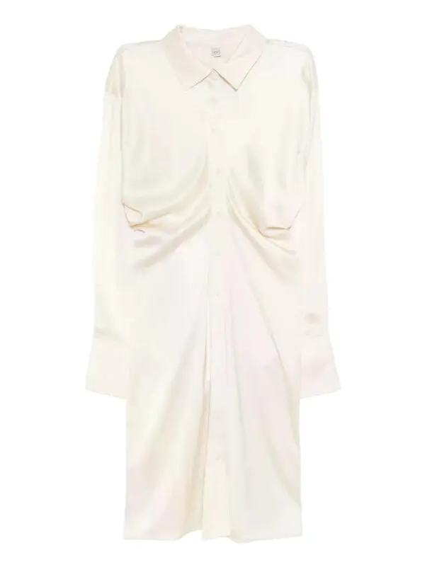 TOTEME Slouched Shirt Dress - Neutrals