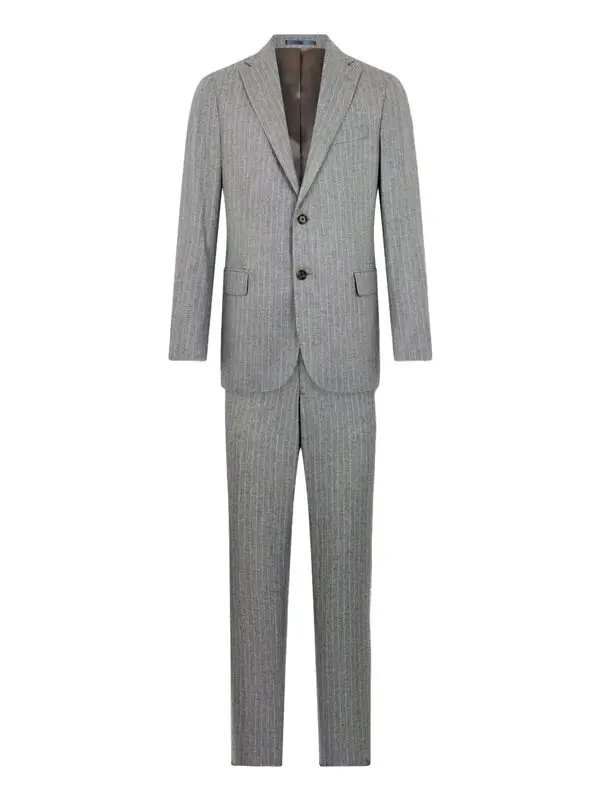 Brooks Brothers Stripe-pattern Wool Suit - Grey