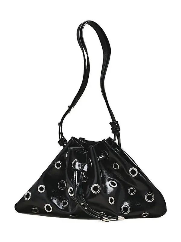 MELIE BIANCO Paloma Studded Satchel - Black