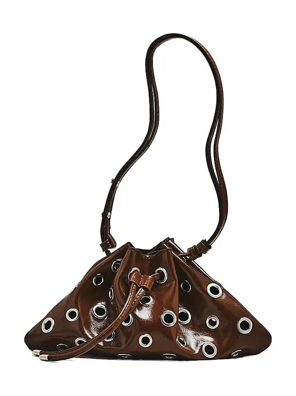 MELIE BIANCO Paloma Studded Satchel - Brown