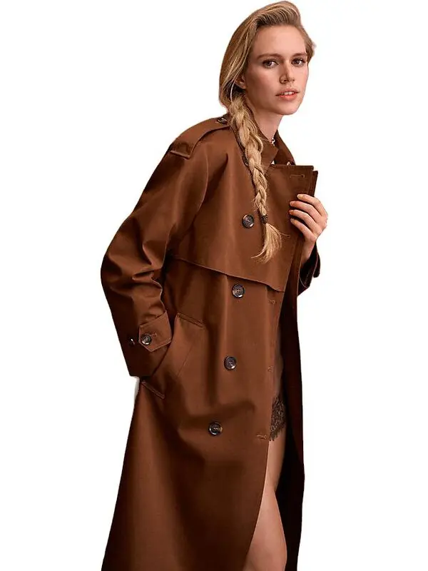 Barbour Showerproof Trench Coat Jacket - Brown