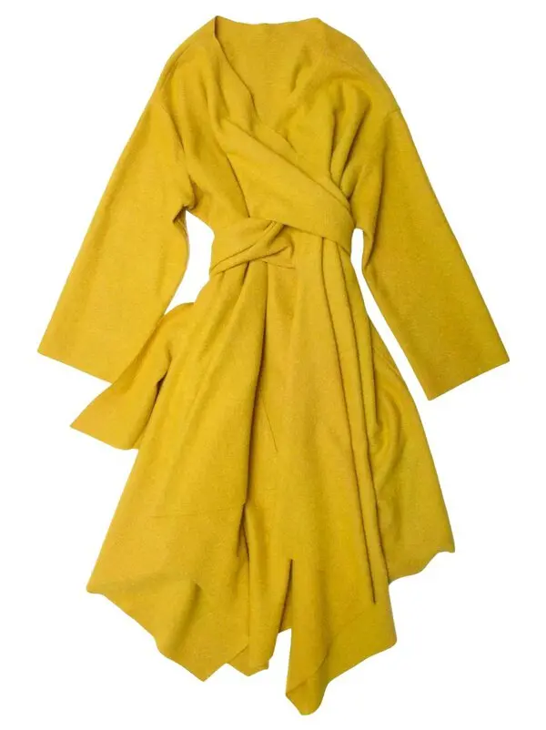 MULLER OF YOSHIOKUBO Asymmetric Wrap Dress - Yellow