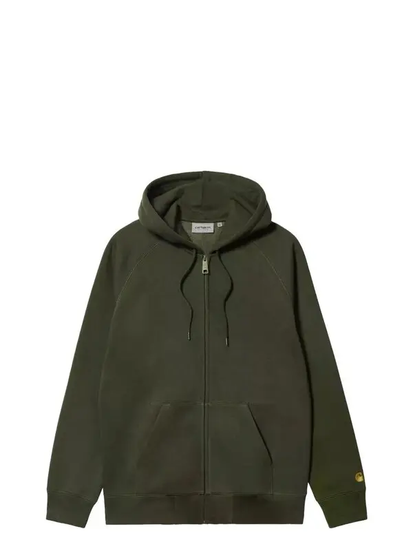Carhartt Work In Progress Zip-up Raglan Hoodie - Green