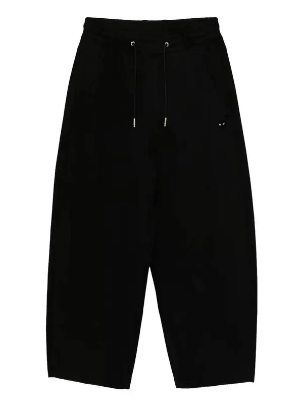 SONGZIO Panther-embroidered Trousers - Black
