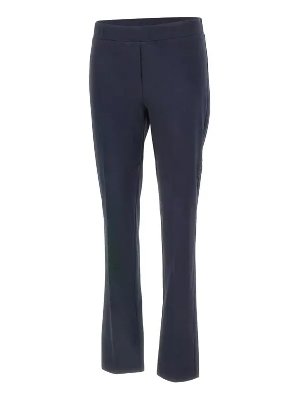ELENA MIRO` Pressed-crease Flared Trousers - Blue