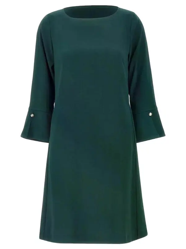 ELENA MIRO` Bell-sleeve Midi Dress - Green