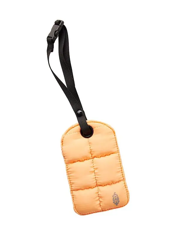 Free People Quilted Luggage Tag - Neon Clementine