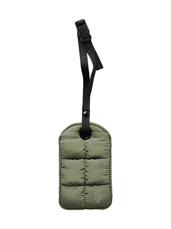 Free People Quilted Luggage Tag - Washed Sage