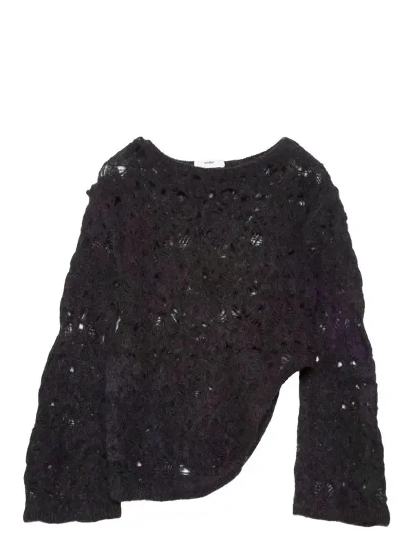 MULLER OF YOSHIOKUBO Open-knit Sweater - Black