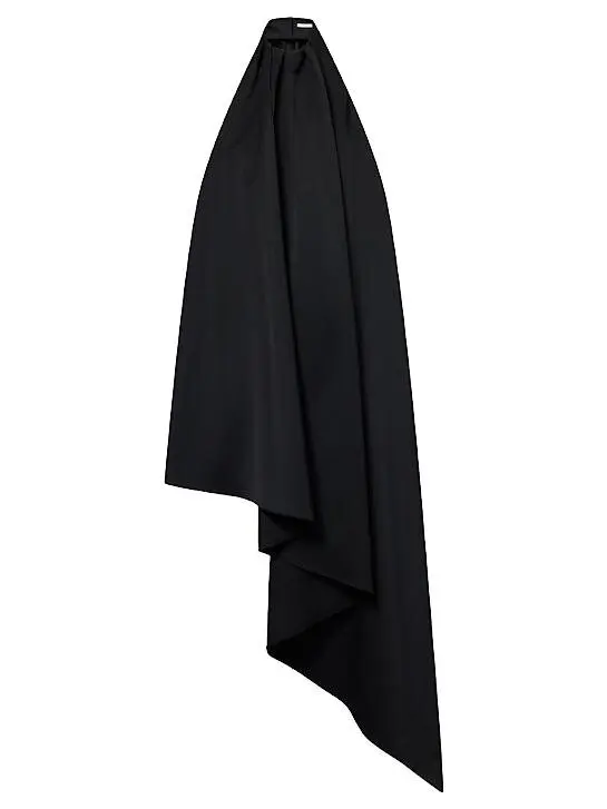 Givenchy Asymmetric Halterneck Midi Dress - Black