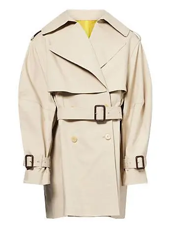 Givenchy Belted Cotton Trench Coat - Beige Mustard