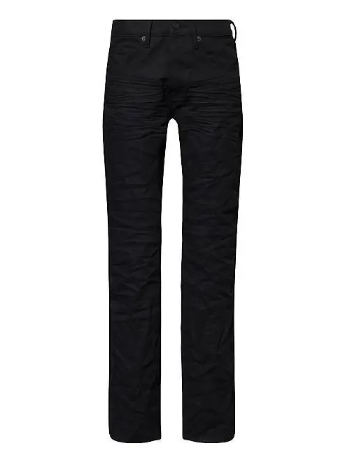 PURPLE BRAND Slim-fit Stretch-denim Jeans - Black