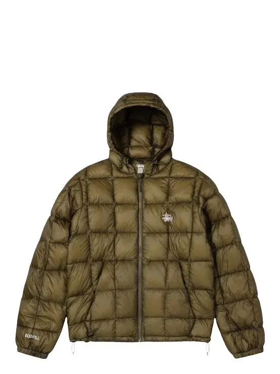 StÜssy Midweight Hooded Puffer - Olive