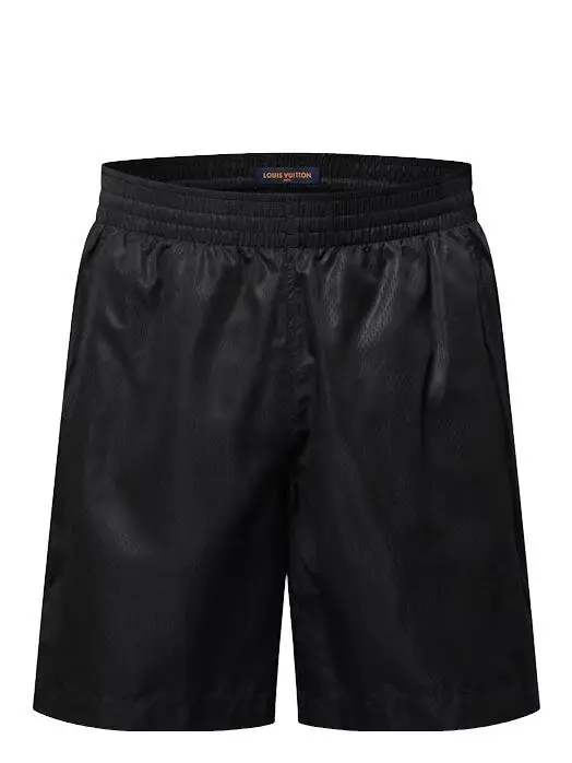 LOUIS VUITTON Damier Nylon Swim Shorts - Black