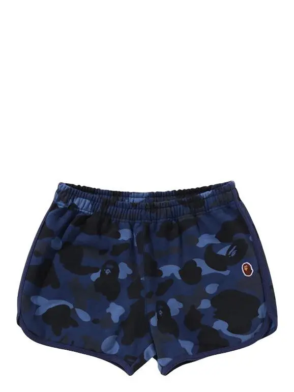 A BATHING APE Camo Sweat Shorts - Blue