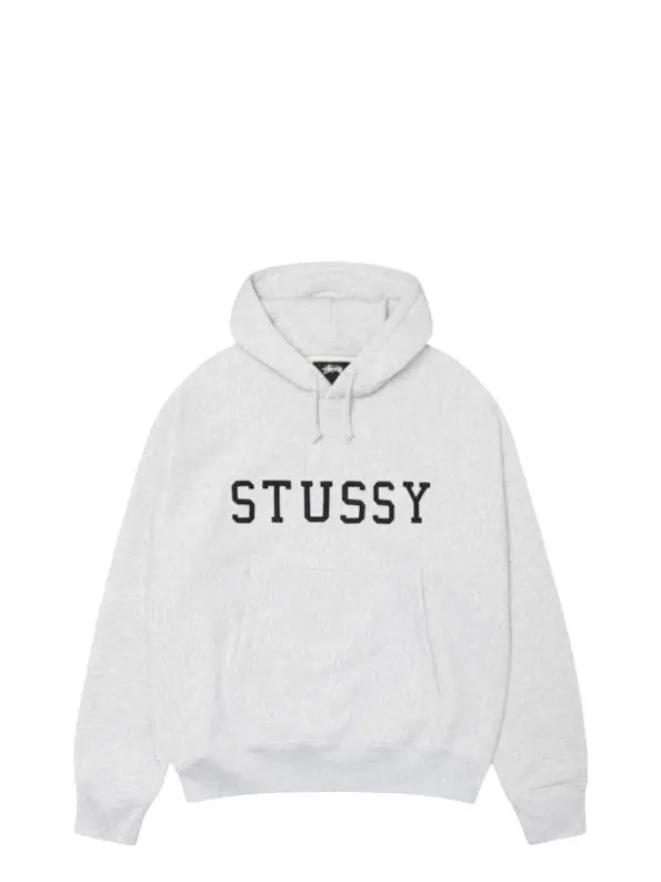 StÜssy Felt Applique Hoodie - Ash Heather