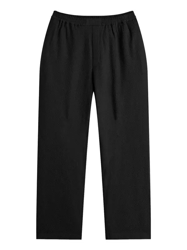 A KIND OF GUISE Banasa Seersucker Trousers - Structured Black