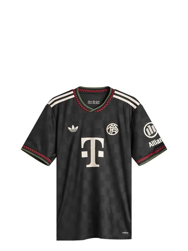 Adidas Fc Bayern 2025/2026 Third Jersey Top - Black