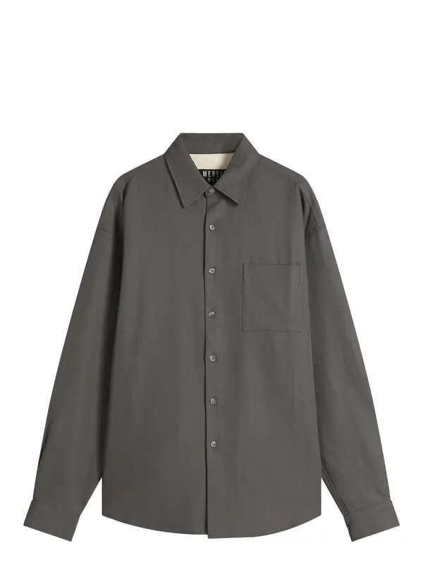 MERELY MADE Lazy Overshirt - Asphalt Grey