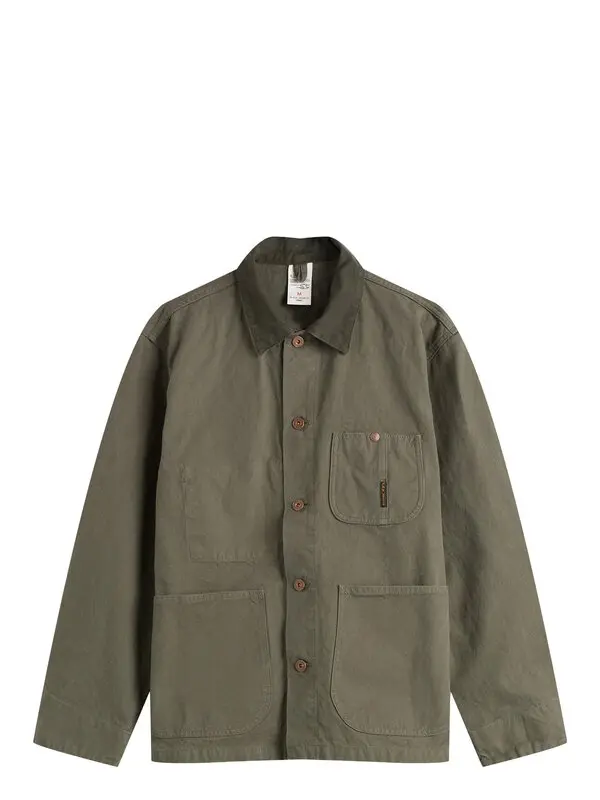 Nudie Jeans Howie Chore Jacket - Green Duck Canvas