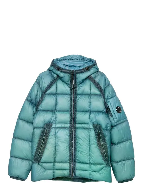C.P. COMPANY Lens-detail Hooded Jacket - Blue