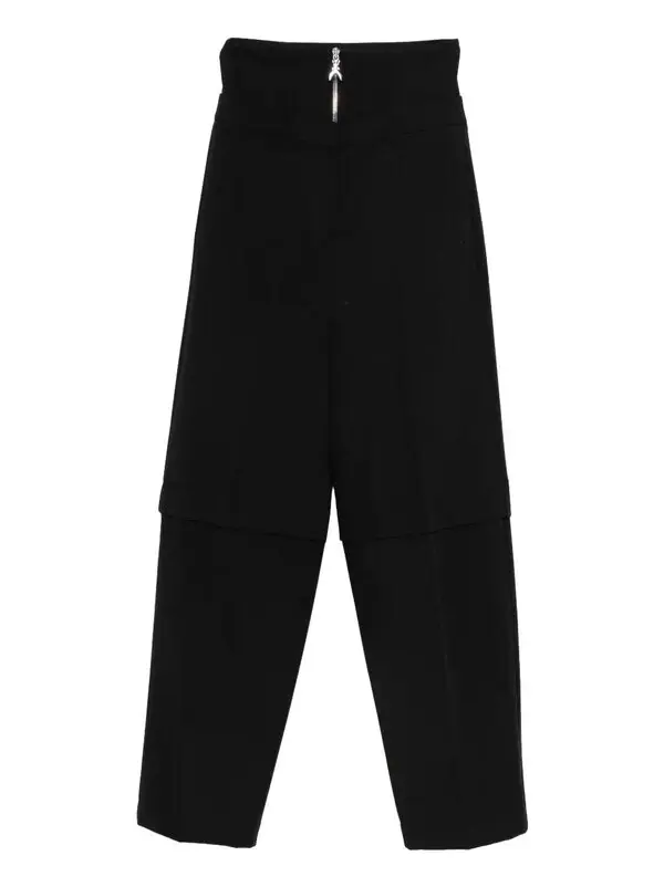 Patrizia Pepe Layered Trousers - Black