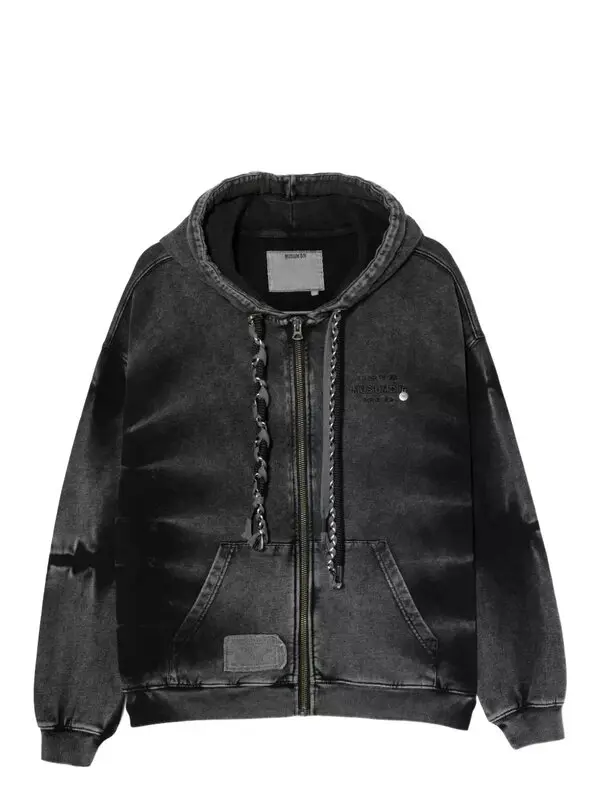 MUSIUM DIV. Hooded Zipped Jacket - Black