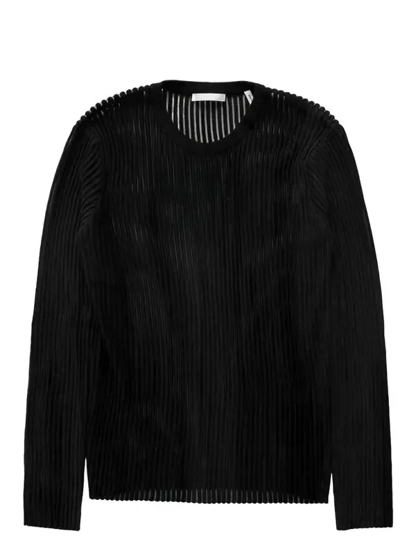 Helmut Lang Crew-neck Long Sleeve T-shirt - Black
