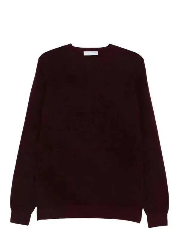 JEORDIE'S Textured Knit Sweater - Red