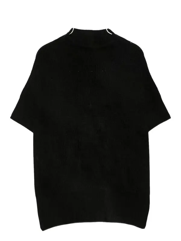 Patrizia Pepe Essential Knitted Top - Black