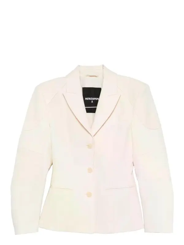 Patrizia Pepe Single-breasted Blazer - White