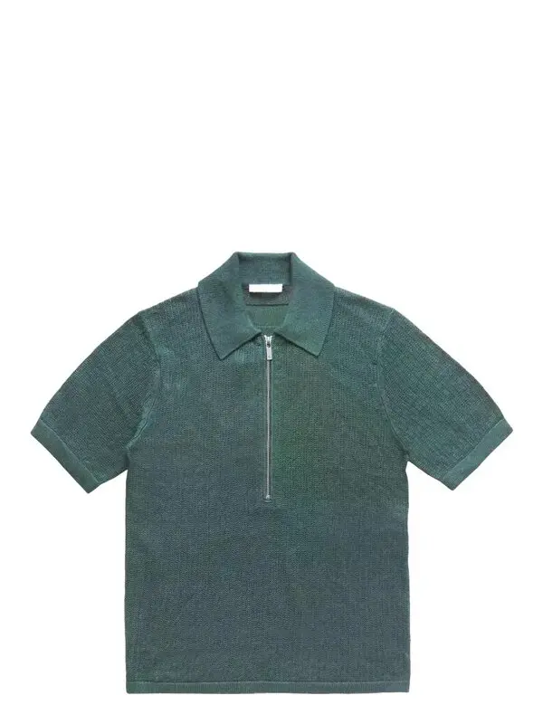Helmut Lang Zip-up T-shirt - Green