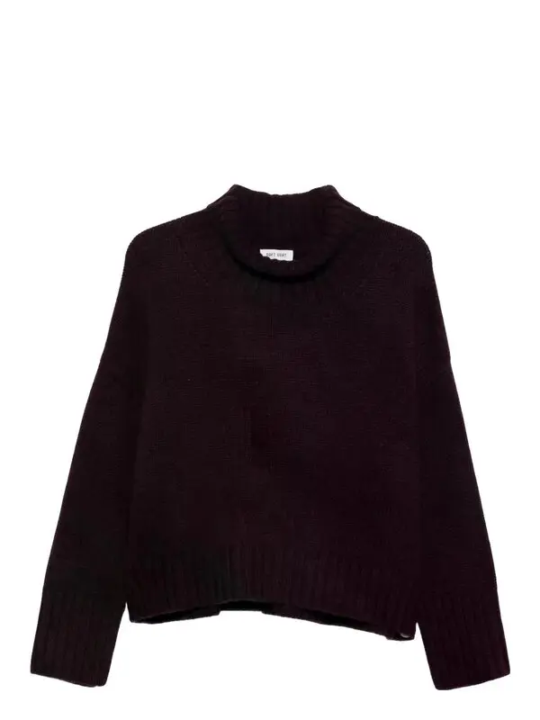 Soft Goat Girlfriend Knit Turtleneck - Purple