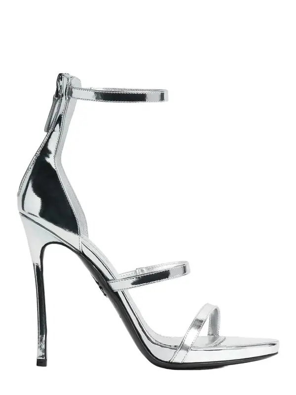 Dsquared2 Strappy Laminated Sandals - Silver